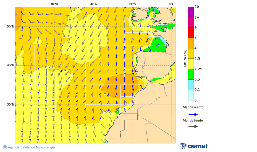 Weather. Marine Forecast: Casablanca - Maps - State Meteorological ...
